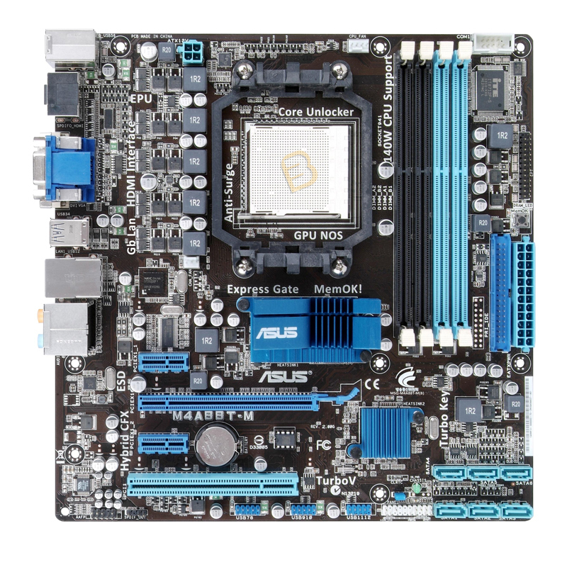 Bo mạch chủ (Mainboard) Asus M4A88T-M LE - Socket AM3, AMD 880G/SB710, 2 x DIMM, Max 8GB, DDR3 ...