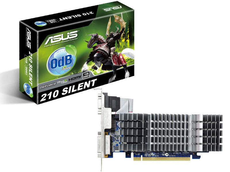 Card đồ họa (VGA Card) Asus EN210 SILENT/DI/1GD3 - NVIDIA GeForce 210, 1GB, DDR3, 64 bit, PCI ...