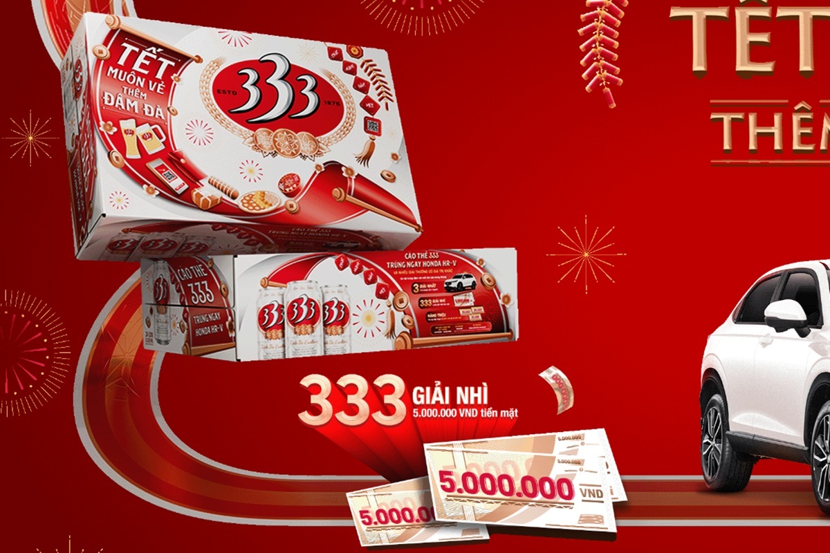 Cập nhật giá thùng bia 333 Tết 2026 kèm chương trình khuyến mãi trúng ...