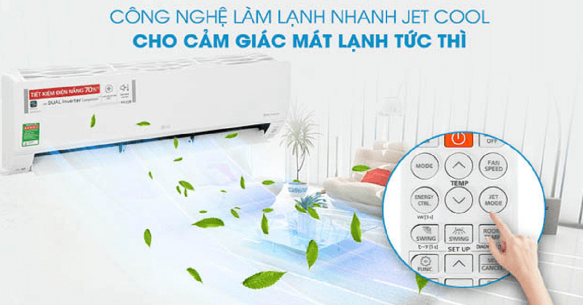 Chế độ Jet Cool trên điều hòa LG là gì? Tác dụng và cách dùng ...