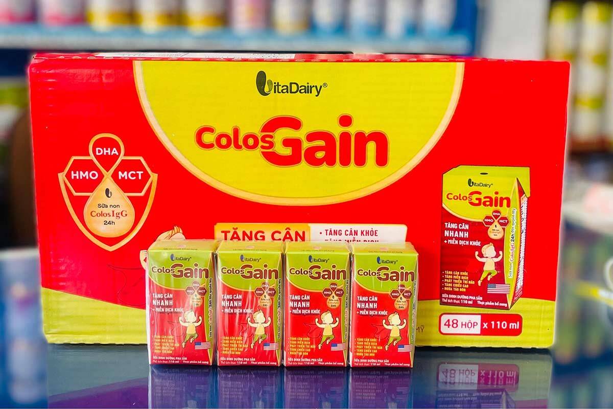 Đánh giá sữa Colos Gain pha sẵn cho bé chậm tăng cân | websosanh.vn