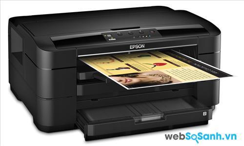 Review máy in cỡ giấy lớn giá rẻ Epson WorkForce WF 7010 | websosanh.vn