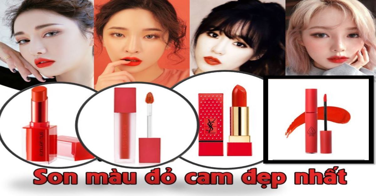 Những loại son môi màu đỏ cam tốt nhất hiện nay | websosanh.vn