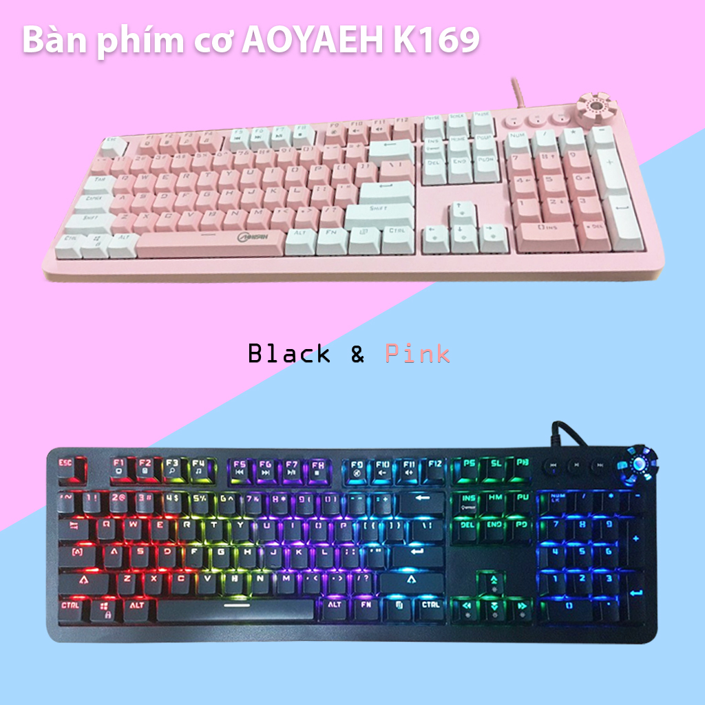 Bàn phím - Keyboard Aoyeah K169 nơi bán chính hãng giá rẻ nhất