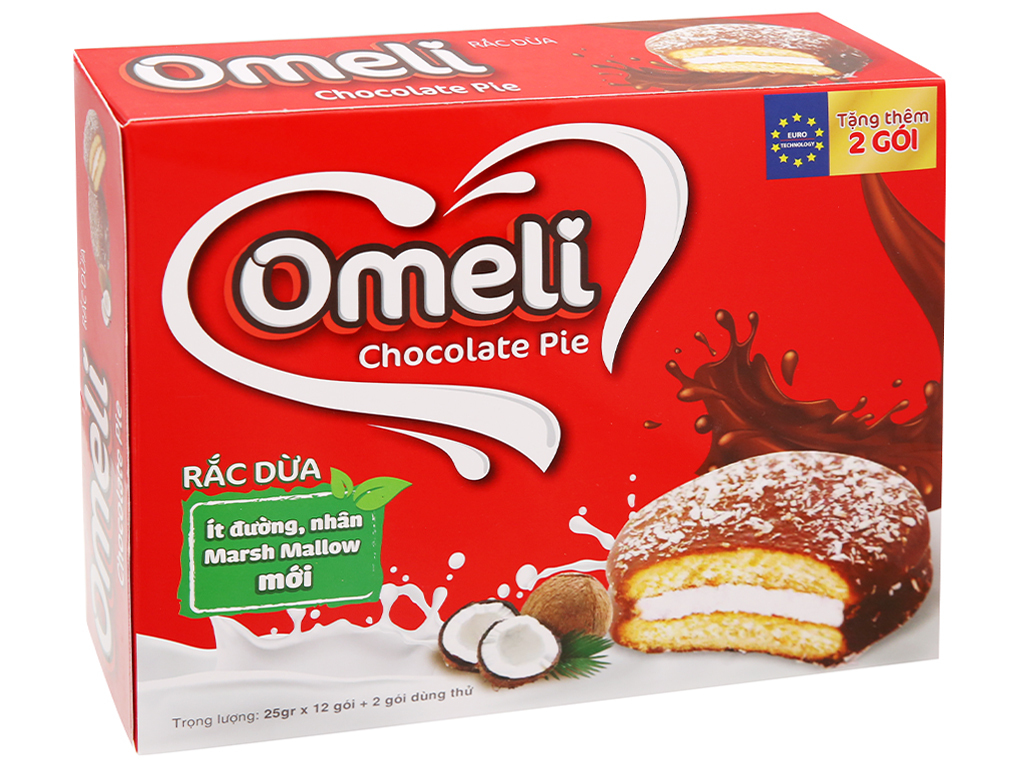 Nơi bán Bánh Omeli Chocolate Pie - hộp 300g giá rẻ nhất tháng 03/2022
