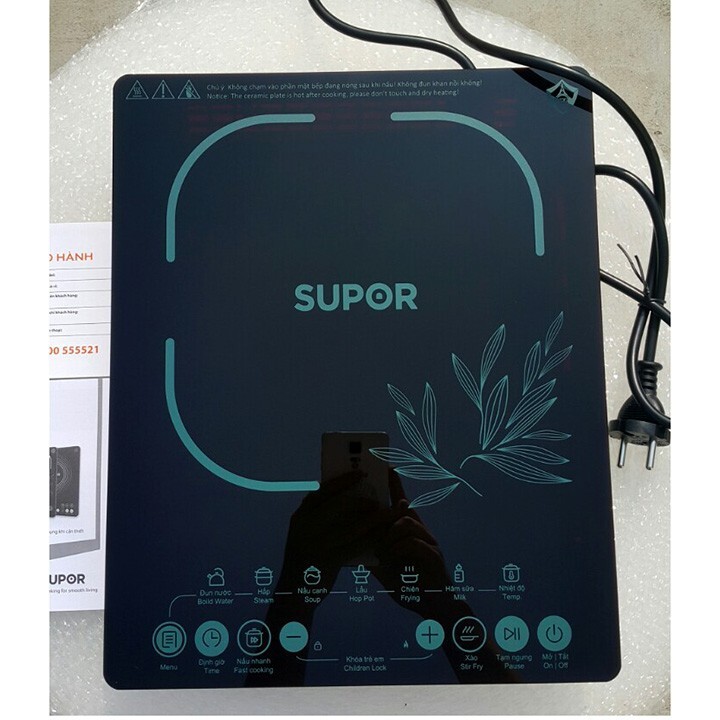 Bếp từ dương 1 vùng nấu Supor SDHCB11TVN-GR-210 chính hãng giá rẻ