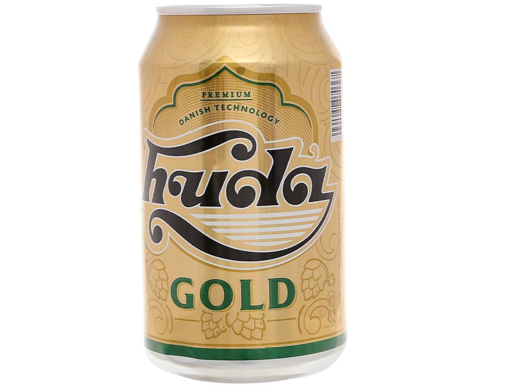 Bia Huda Gold 4.7% lon 330ml chính hãng giá rẻ