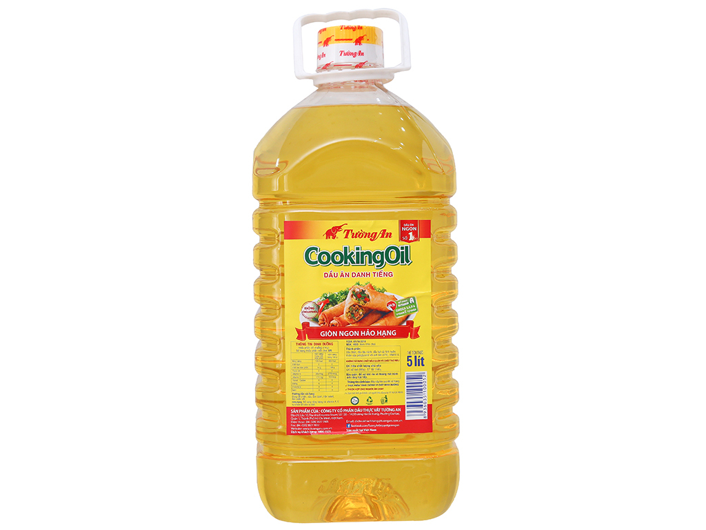 Dầu thực vật Tường An Cooking oil can 5 lít chính hãng giá rẻ