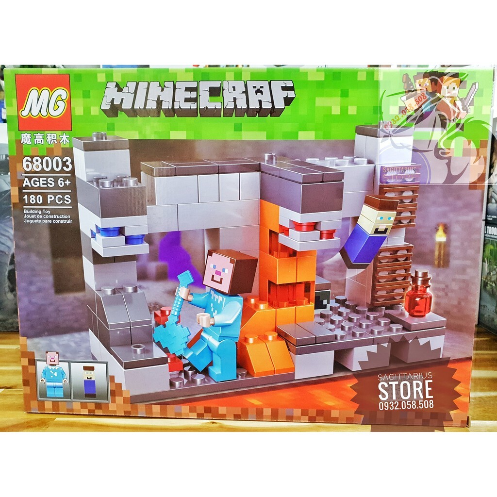 Đồ chơi Lego lắp ráp nhà MineCraft - MG 68003 (180 Mảnh) chính hãng giá rẻ