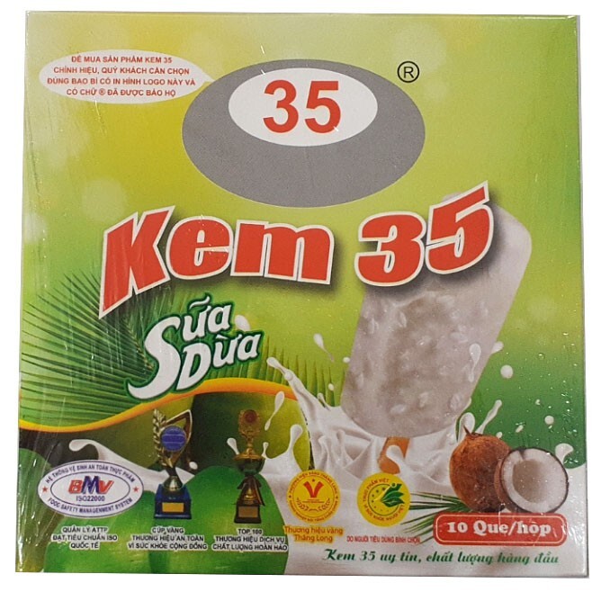 Kem 35 Tràng Tiền sữa dừa - hộp 10 nơi bán chính hãng giá rẻ nhất