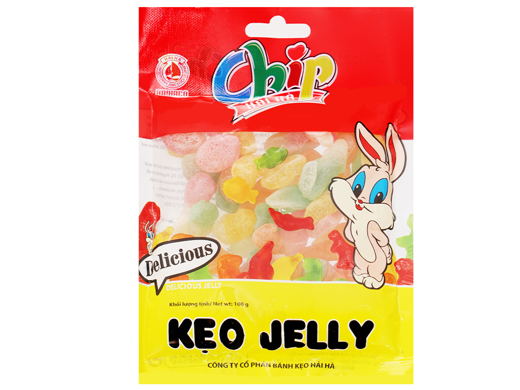 Kẹo dẻo Hải Hà Jelly Chip gói 100gr chính hãng giá rẻ