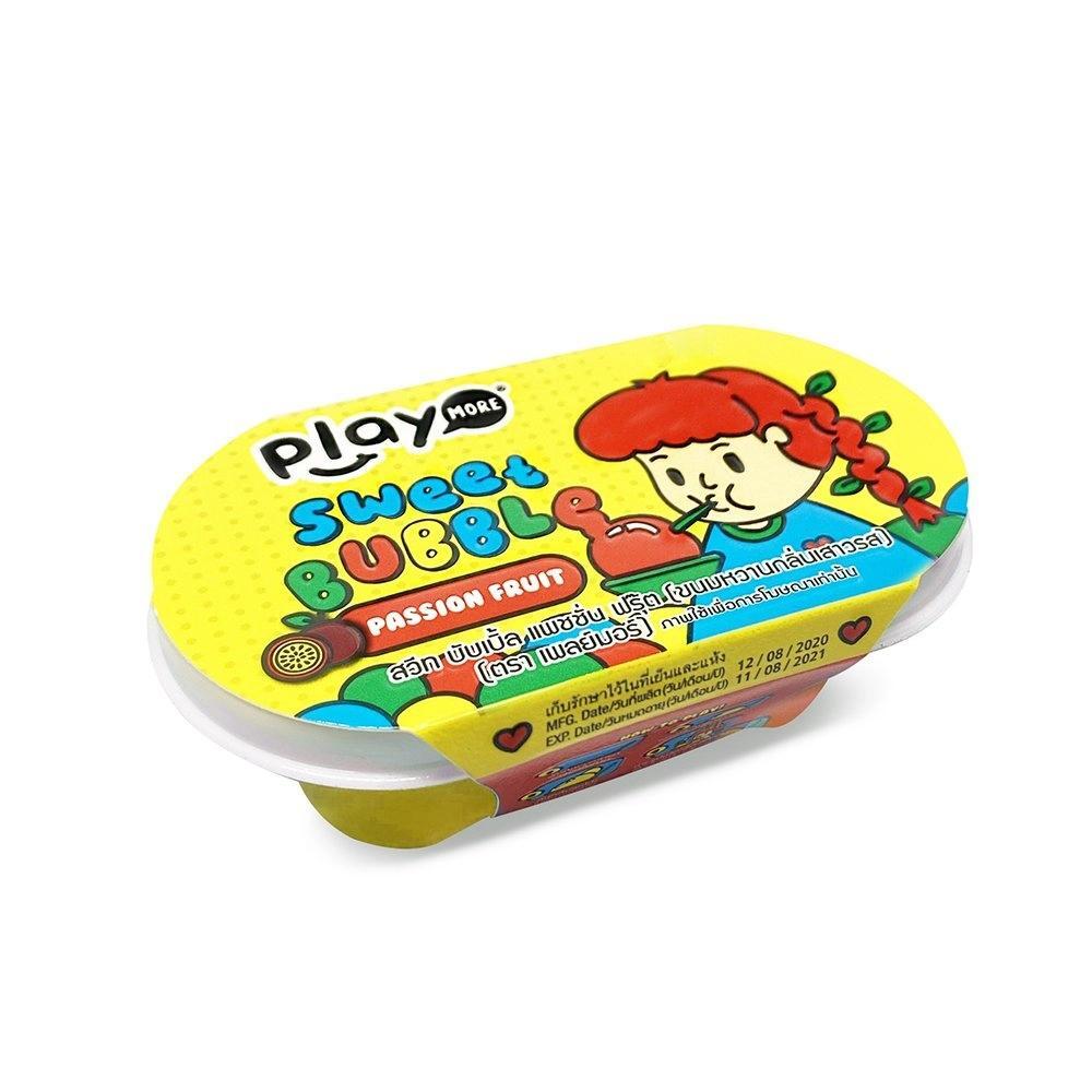Kẹo thổi bong bóng Play More Sweet Bubble vị chanh dây - hộp 40g nơi ...