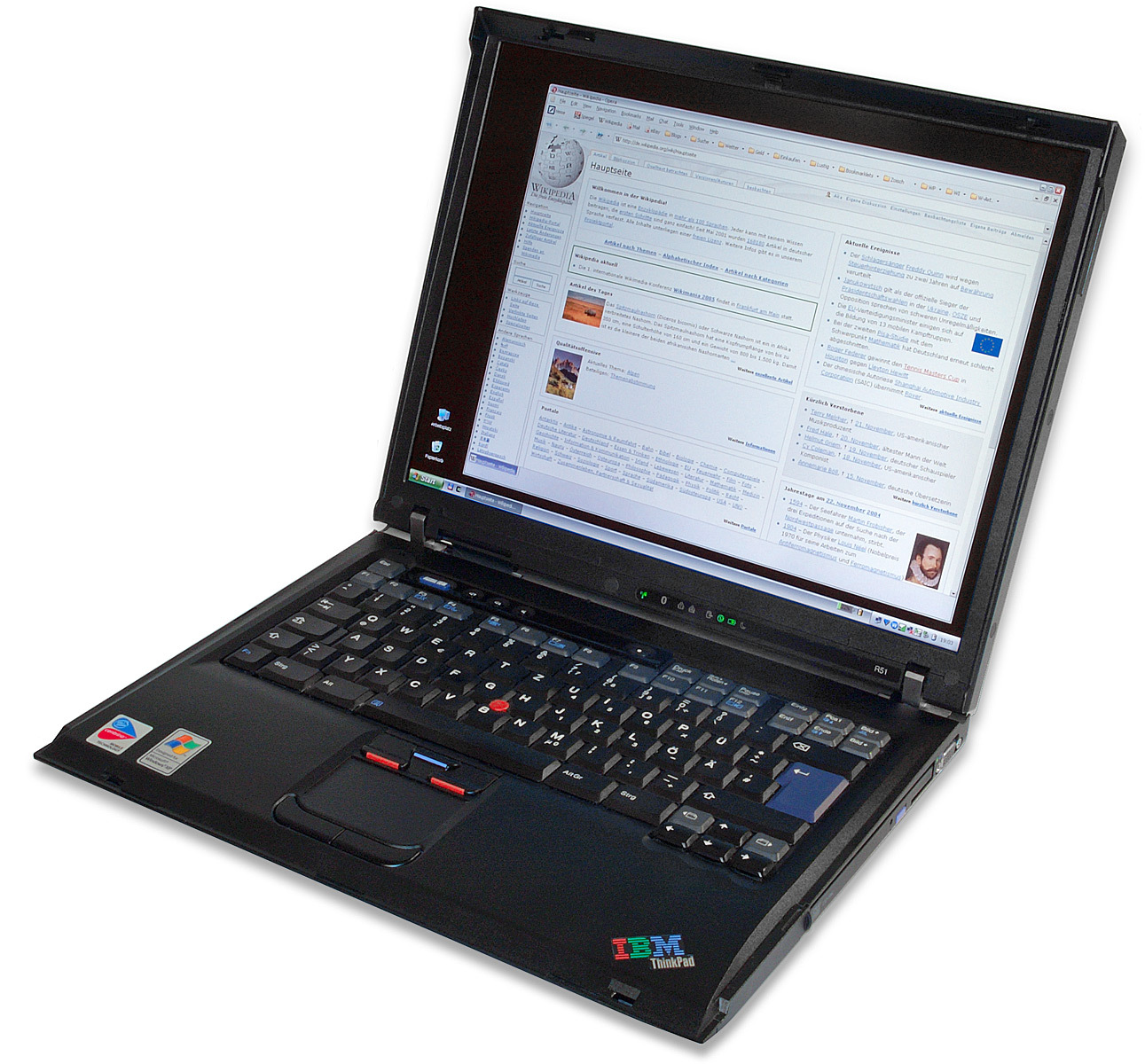 Laptop IBM ThinkPad R51e (1843-A12) - Intel Pentium M 740 1.73Ghz ...