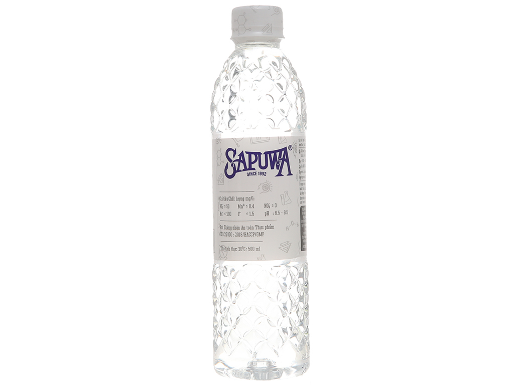 Nước tinh khiết Sapuwa Thùng 24 chai 500ml nơi bán giá rẻ nhất tháng 06 ...