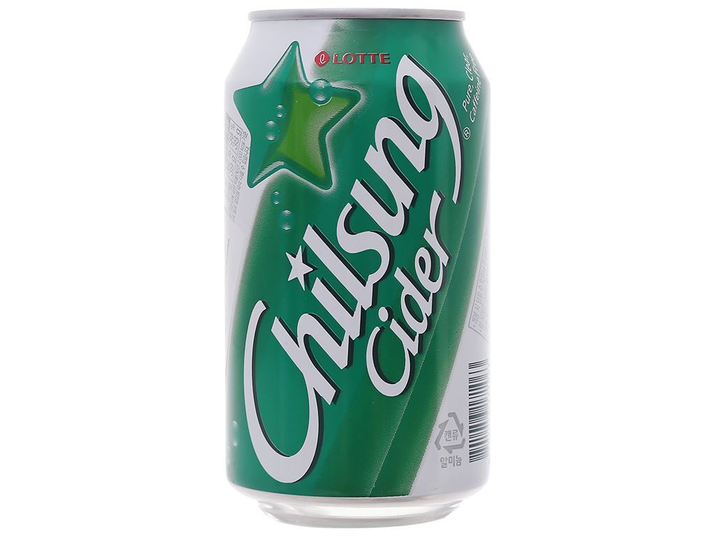 Nước uống có ga Chilsung Cider lon 355ml nơi bán chính hãng giá rẻ nhất