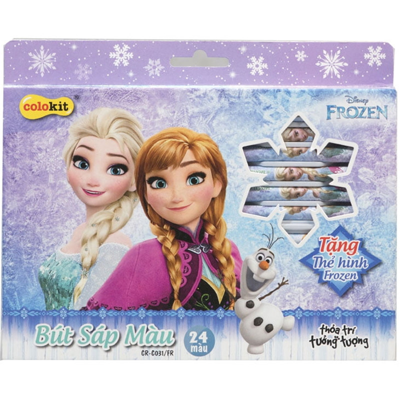 Sáp màu Colokit Disney Frozen CR-C031/FR - 24 màu nơi bán giá rẻ nhất ...