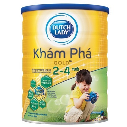 Sữa bột Dutch Lady Cô gái Hà Lan Khám Phá Gold - hộp 900g (dành cho trẻ ...