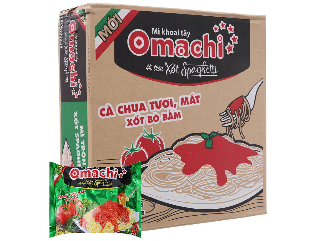 Nơi bán Thùng 30 gói mì trộn Omachi xốt Spaghetti 91g giá rẻ nhất tháng ...