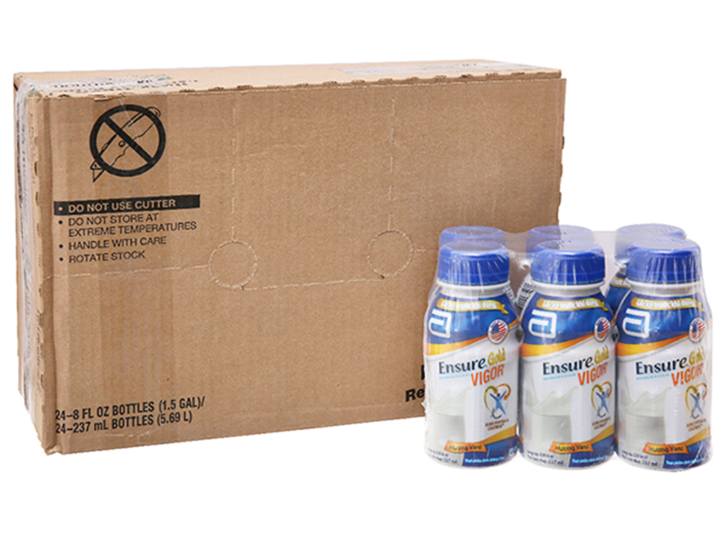 Thùng sữa Ensure Gold Vigor - 237ml, 24 chai chính hãng giá rẻ