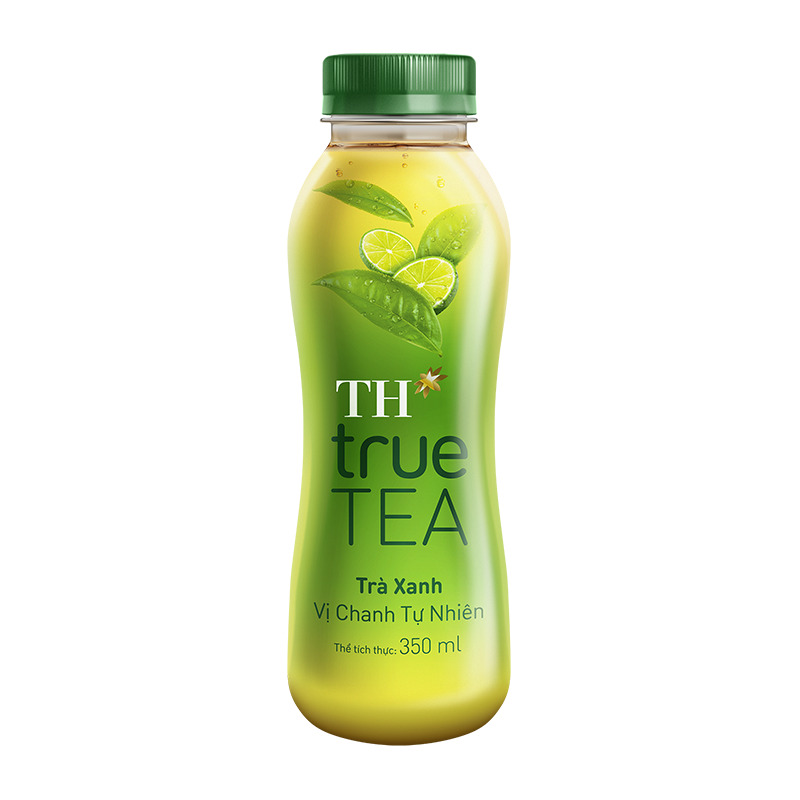 Trà xanh vị chanh tự nhiên TH True Tea chai 350ml chính hãng giá rẻ