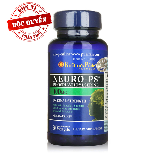 Viên uống bổ não Puritan's Pride Neuro-PS Phosphatidylserine 100mg 60 ...