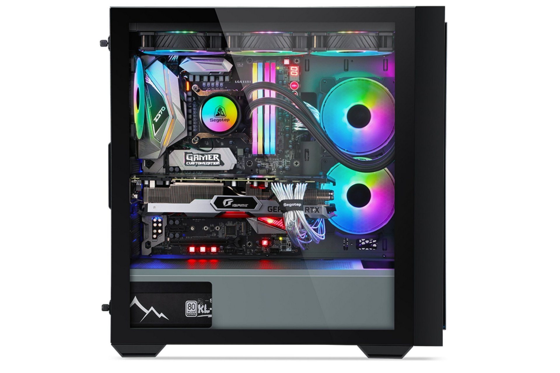 Vỏ máy tính - Case Segotep Gank 360 chính hãng giá rẻ