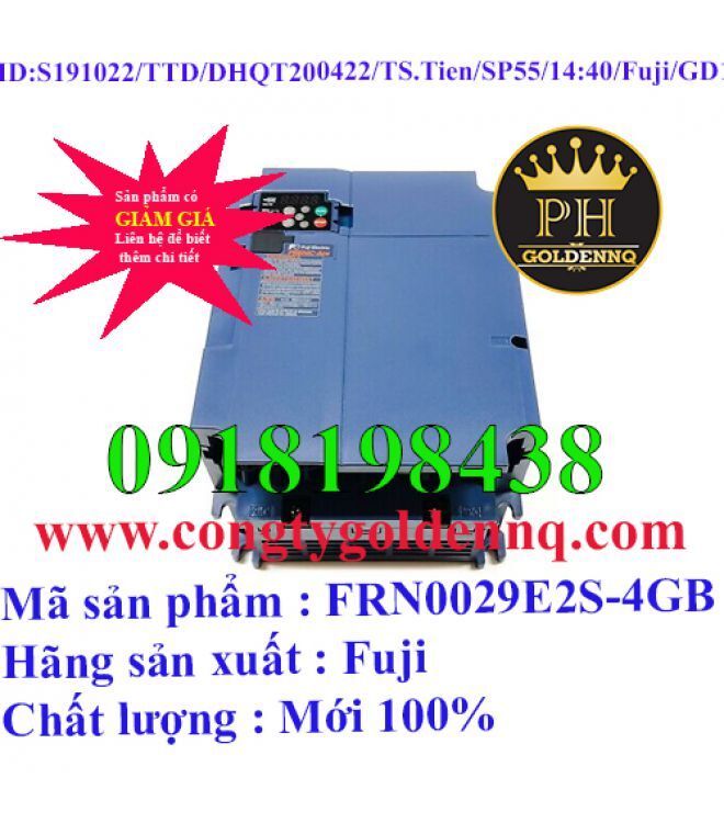 Nơi bán Biến tần Fuji FRN0029E2S-4GB - 7.5-15kW 3 Pha 380V chính hãng giá rẻ nhất