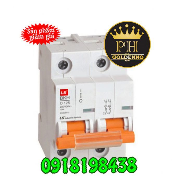 Cầu dao MCB LS BKH - 80A 10kA 2P chính hãng giá rẻ