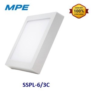 Đèn Led panel MPE vuông nổi SSPL6 chính hãng giá rẻ