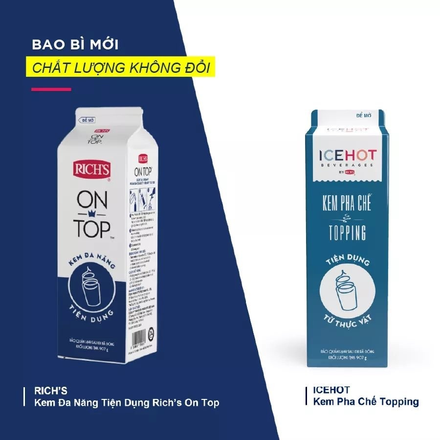 Kem topping Rich’s On Top 907g chính hãng giá rẻ