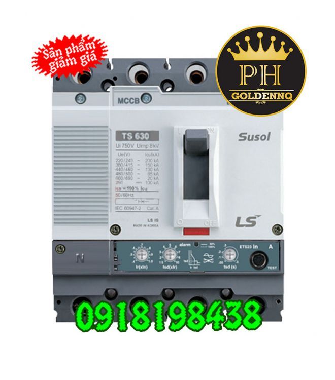 MCCB LS TS630N ETS33 4P 630A 65kA chính hãng giá rẻ
