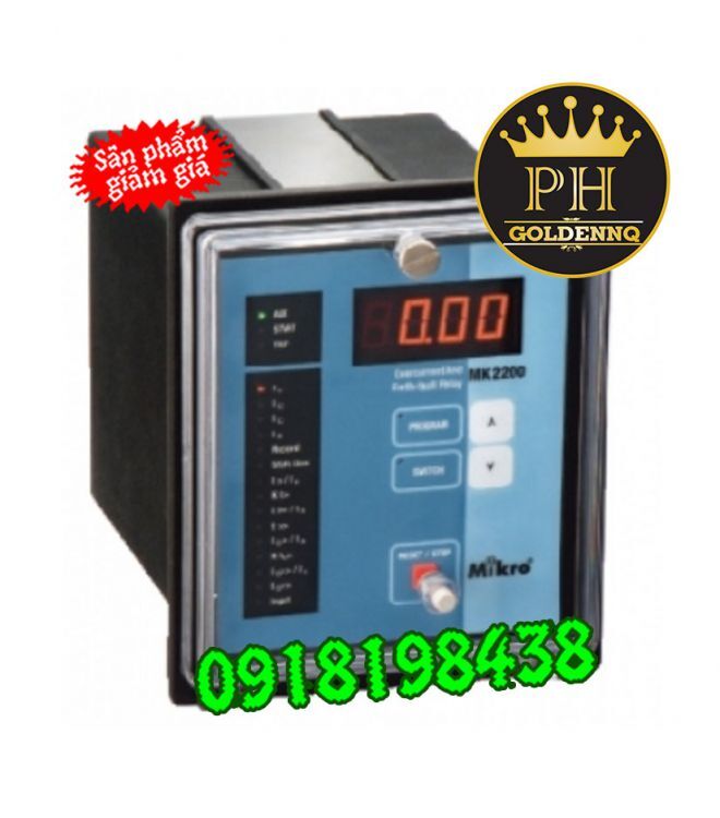 Nơi bán Relay bảo vệ kế hợp quá dòng và chạm đất Mikro MK2200-240AD ...