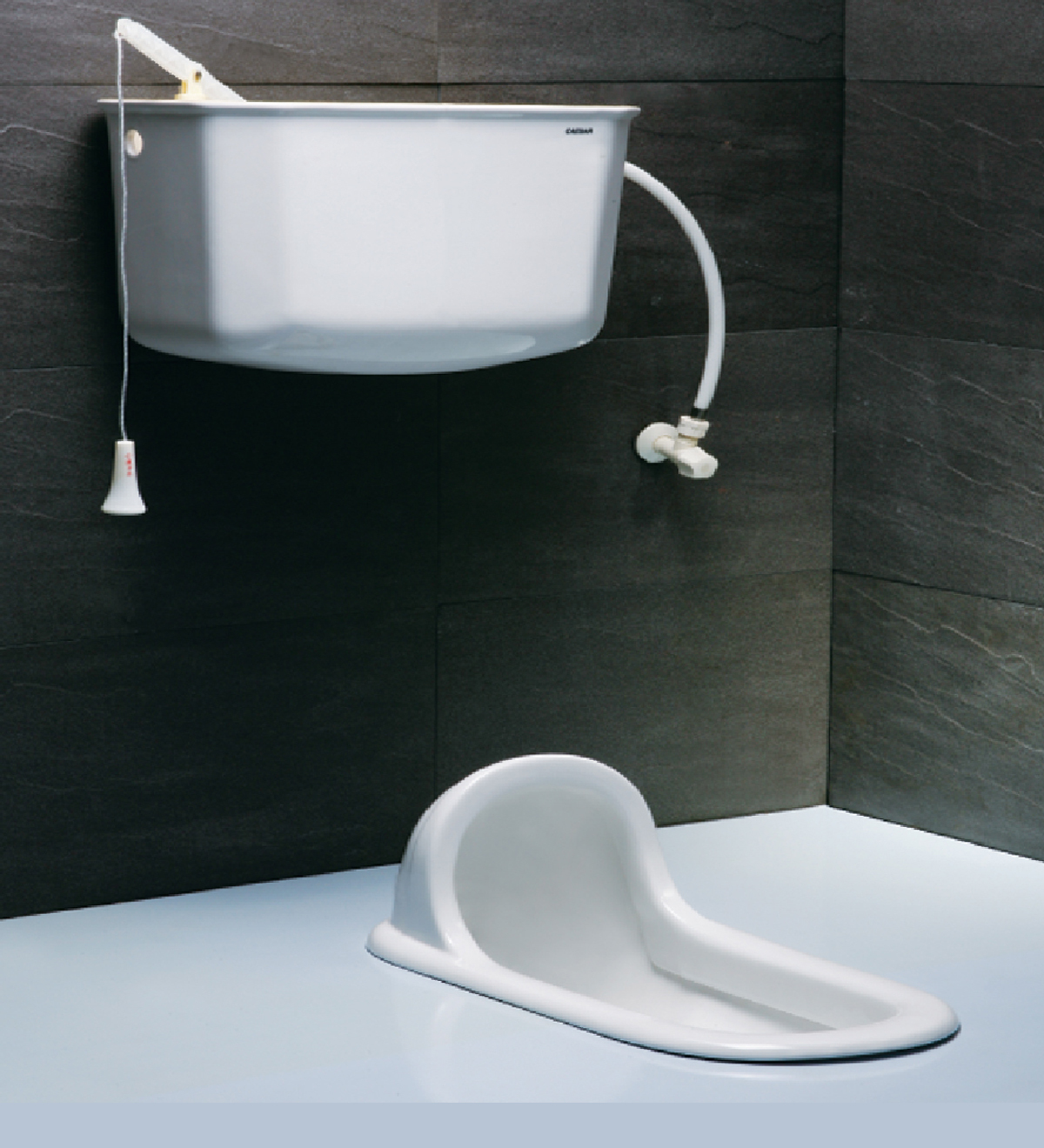 Nơi bán Bồn cầu xổm Caesar C1230 + Bộ xả gạt BF449 chính hãng giá rẻ nhất